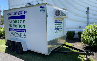 7' x 12' Walk In Cold Storage Cooler or Freezer Trailer from $604.56/mo
